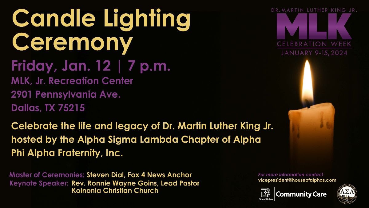 Candle Lighting Ceremony – Dallas Free Press