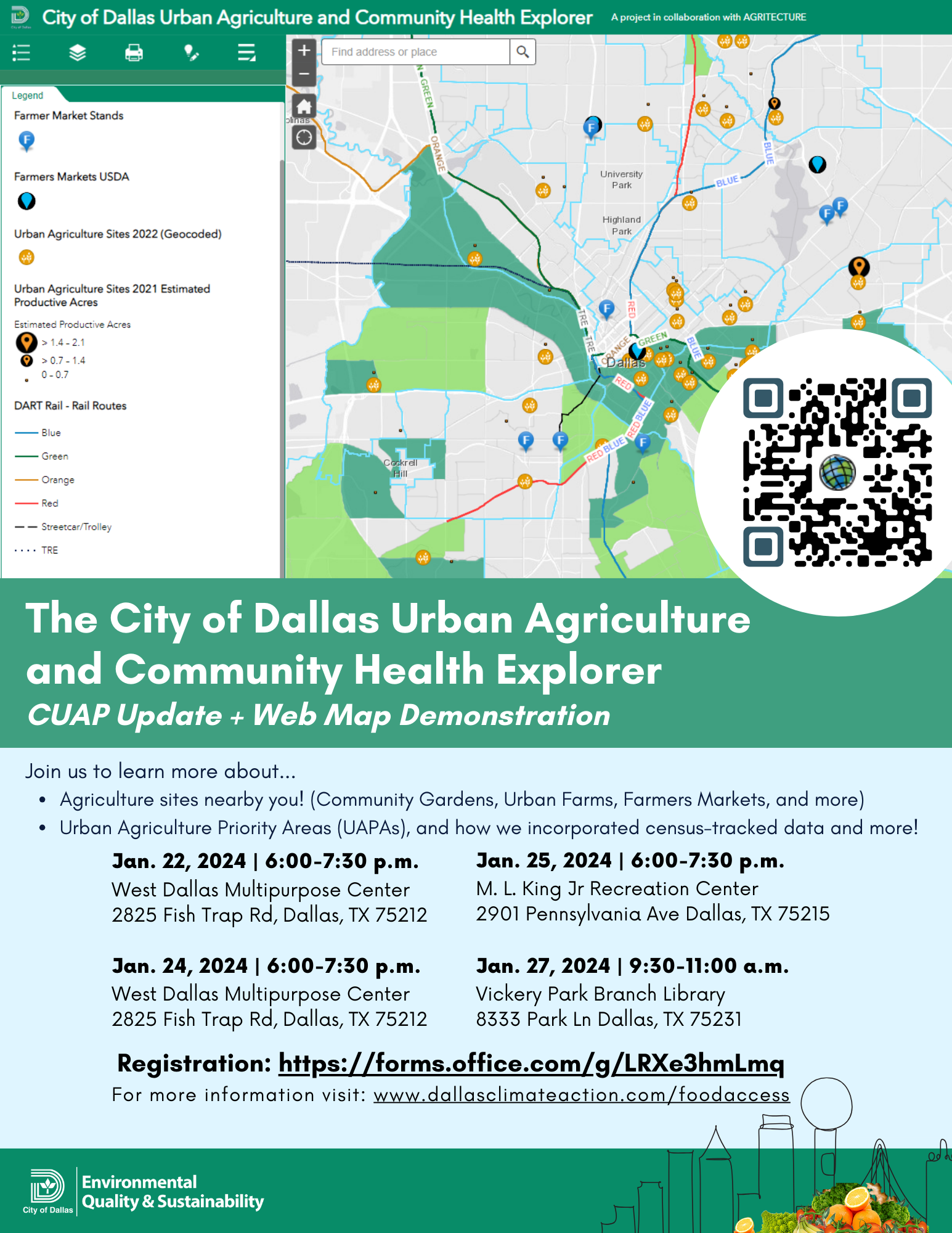 The City of Dallas Urban Agriculture and Community Health Explorer ...