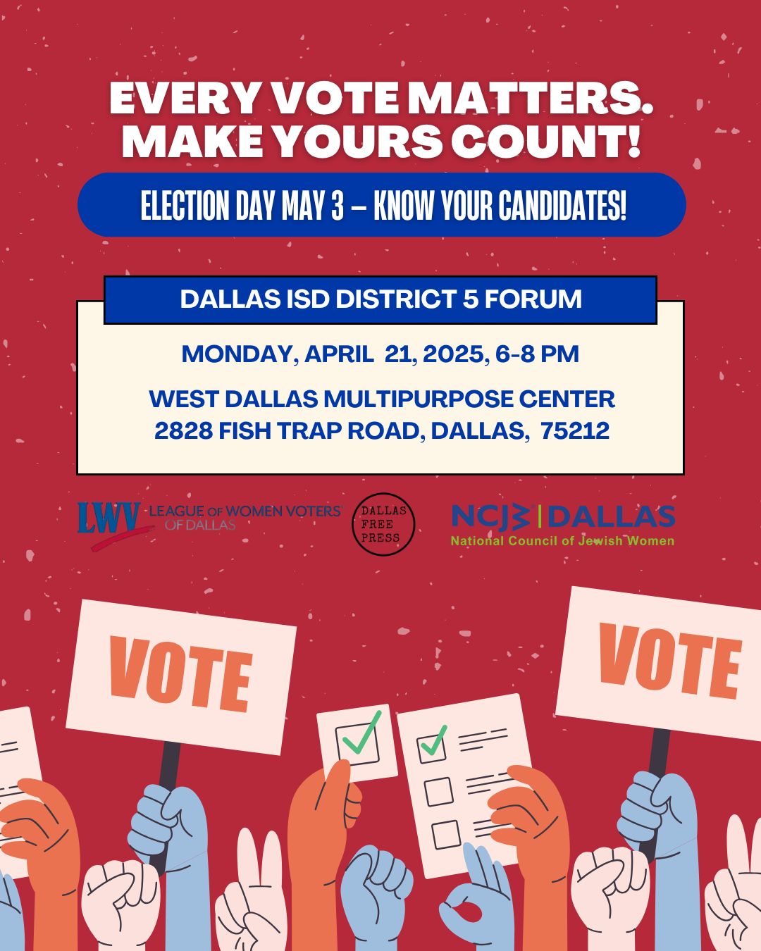 Dallas ISD District 5 Candidate Forum – Dallas Free Press